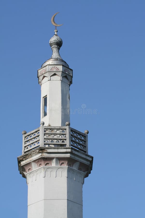 Islamic minaret tower stock photo. Image of copy, space - 4091464