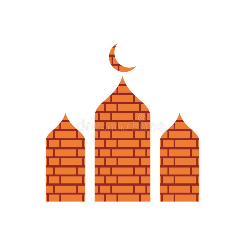 Islamic Mosque Brick Wall Concept Stock Vector - Illustration of kareem ...