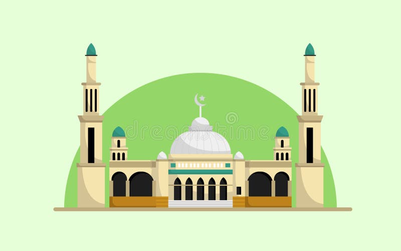 Islamic Mosque Building in Modern Flat Style. Stock Vector ... Islamic Mosque Building in Modern Flat Style. Stock Vector ...