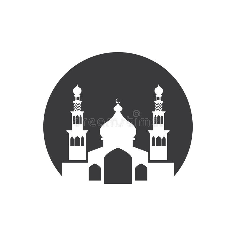 Islamic Mosque Logo Design Vector Template Illustration Stock ...