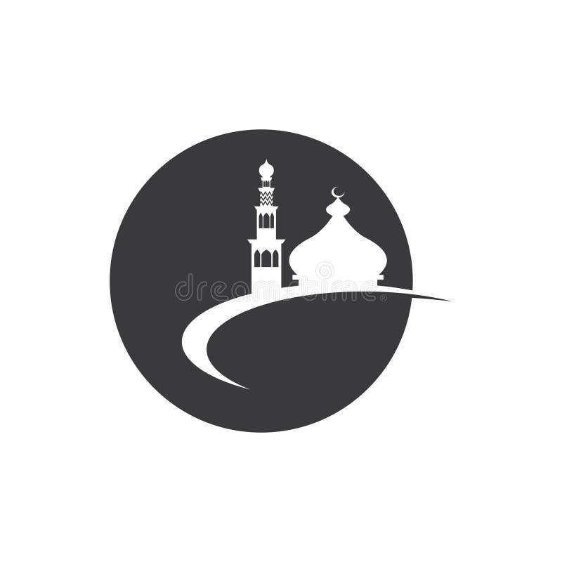 Islamic Mosque Logo Design Vector Template Illustration Stock ...