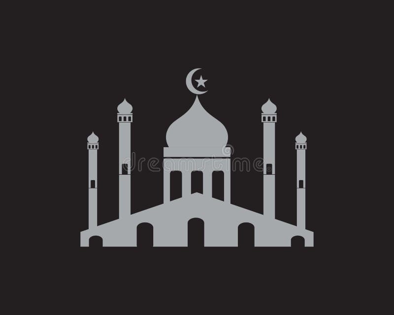 Islamic Mosque Logo Vector Template Stock Vector - Illustration of ...