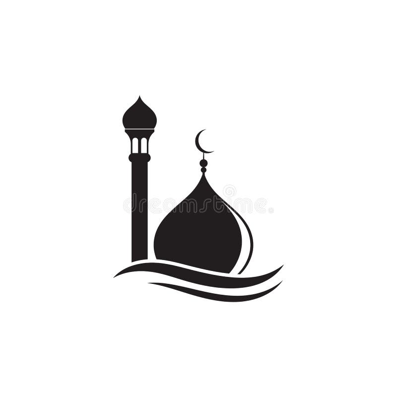Islamic Mosque Logo Vector Icon Stock Vector - Illustration of abstract ...