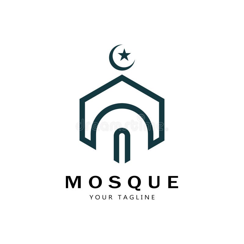 Islamic Mosque Logo Vector Icon Template Stock Vector - Illustration of ...