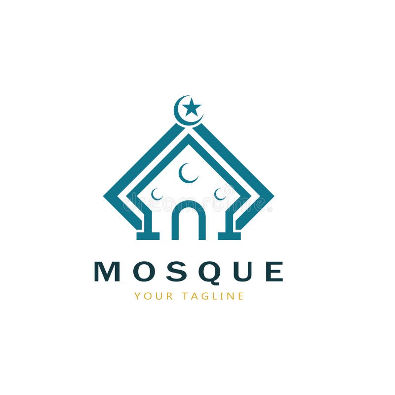 Islamic Mosque Logo Vector Icon Template Stock Vector - Illustration of ...