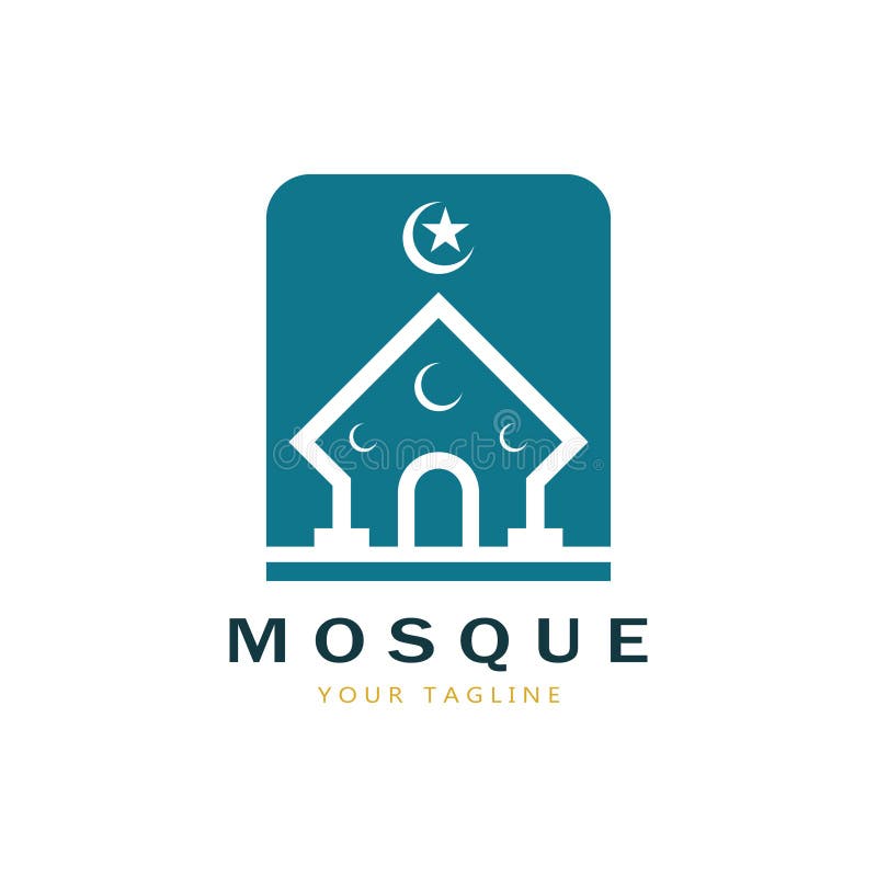 Islamic Mosque Logo Vector Icon Template Stock Vector - Illustration of ...