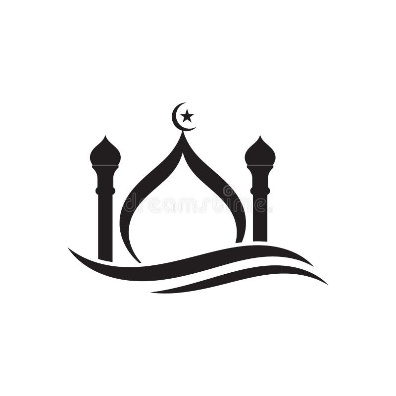 Islamic Mosque Logo Vector Icon Stock Vector - Illustration of islam ...