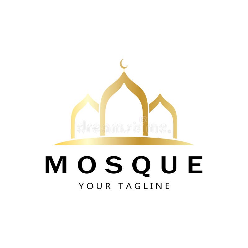 Islamic Mosque Logo Vector Icon Template Stock Vector - Illustration of ...