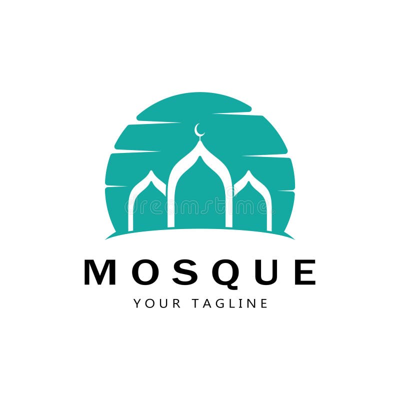 Islamic Mosque Logo Vector Icon Template Stock Vector - Illustration of ...