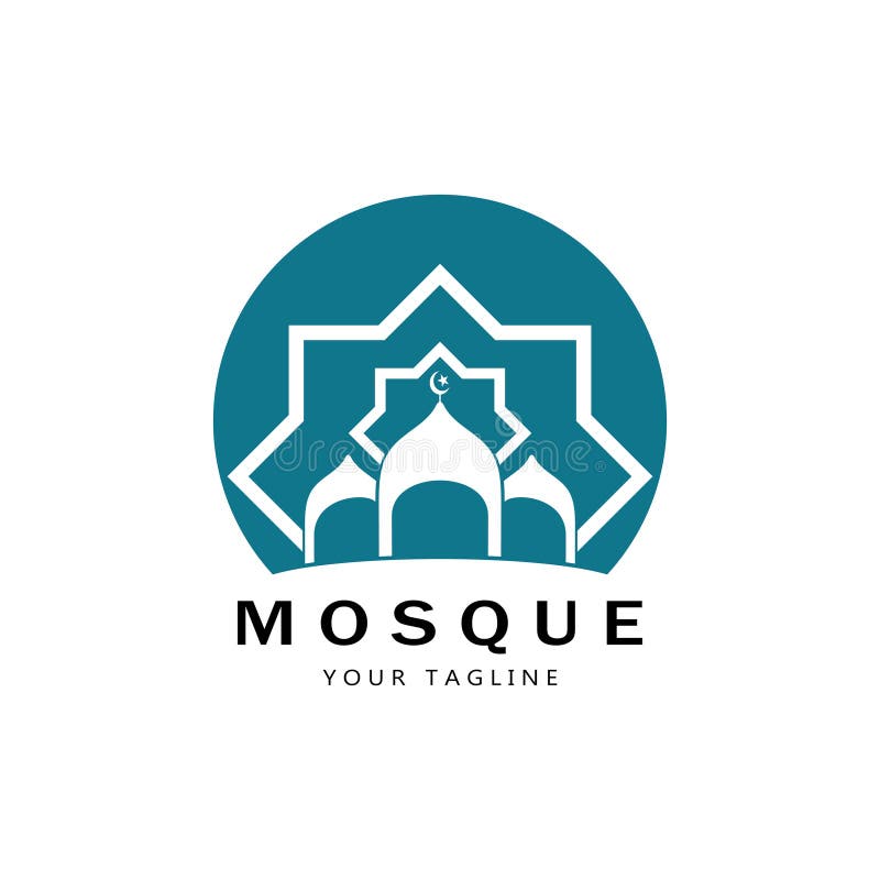 Islamic Mosque Logo Vector Icon Template Stock Vector - Illustration of ...