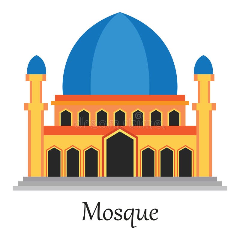 Islamic Mosque / Masjid for Muslim Pray Icon Stock Illustration ...