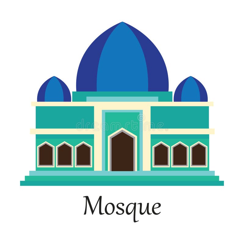 Islamic Mosque / Masjid for Muslim Pray Icon Stock Illustration ...
