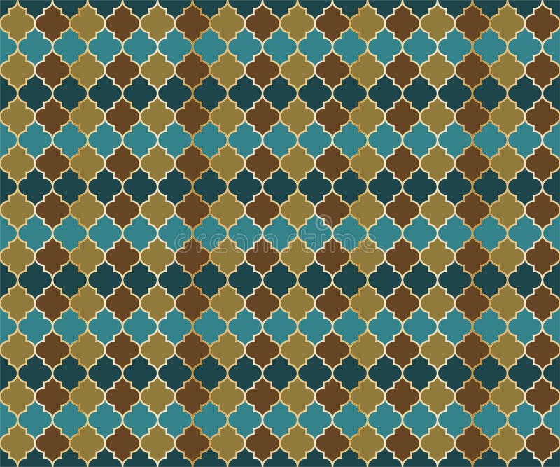Arabesque Mosque Vector Seamless Pattern. Islamic Fabric Grid Design of ...