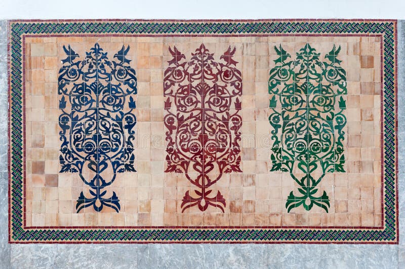 Islamic Muslim Mosaic Wall Decorative Ornaments Stock Image - Image of ...