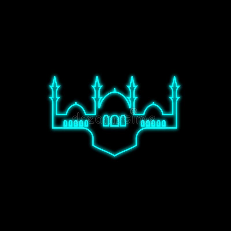 Islamic Neon Mosque Element Stock Illustrations – 470 Islamic Neon ...