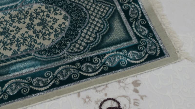 Islamic Objects, Prayer Beads for Prayer and Prayer Rugs, Stock Video ...