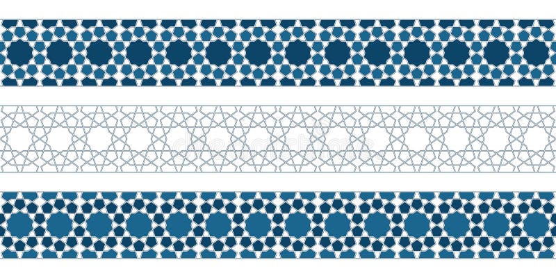 Islamic Ornament Pattern Border for Ramadan Card Stock Vector ...