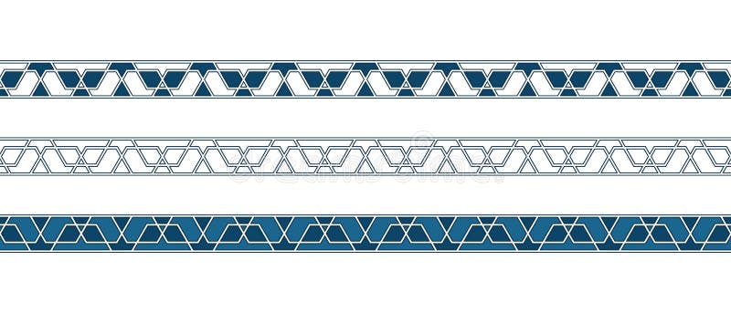 Islamic Ornament Pattern Border for Ramadan Card Stock Vector ...