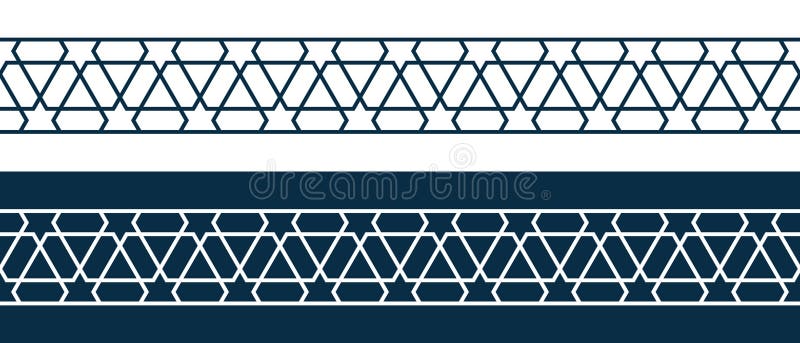 Islamic Ornament Pattern Border for Ramadan Card Stock Vector ...
