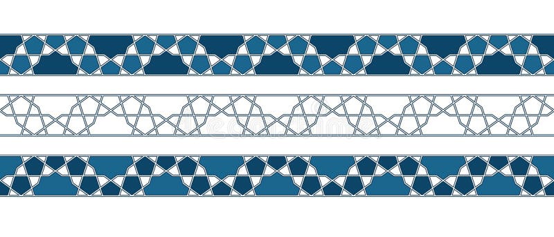 Islamic Ornament Pattern Border for Ramadan Card Stock Vector ...