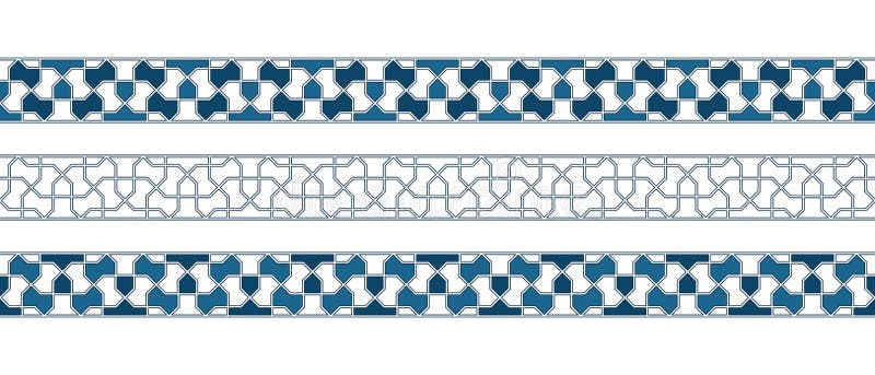 Islamic Ornament Pattern Border for Ramadan Card Stock Vector ...