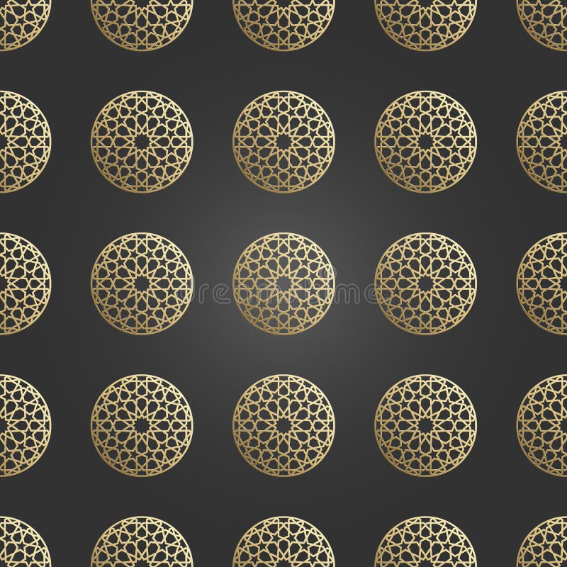 Islamic Ornament Vector, Persian Motiff. 3d Ramadan Islamic Round ...