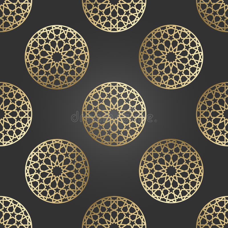 Islamic Ornament Vector, Persian Motiff. 3d Ramadan Islamic Round ...