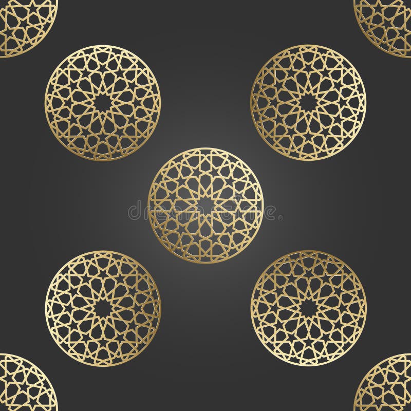 Islamic Ornament Vector, Persian Motiff. 3d Ramadan Islamic Round ...