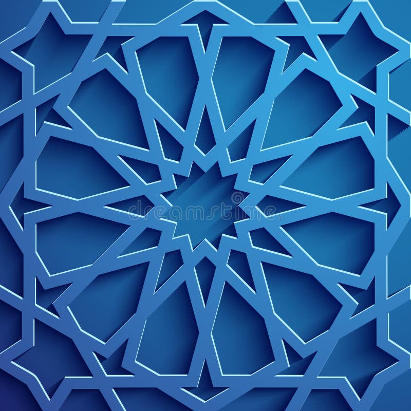 Islamic Ornament Vector , Persian Motiff . 3d Ramadan Islamic Round ...