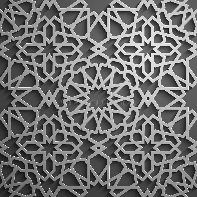 Islamic Ornament Vector , Persian Motiff . 3d Ramadan Islamic Round ...