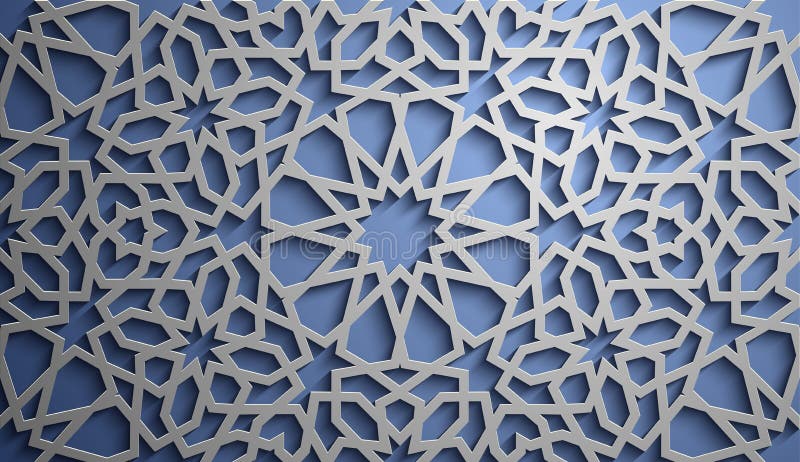 Islamic Ornament Vector , Persian Motiff . 3d Ramadan Islamic Round ...