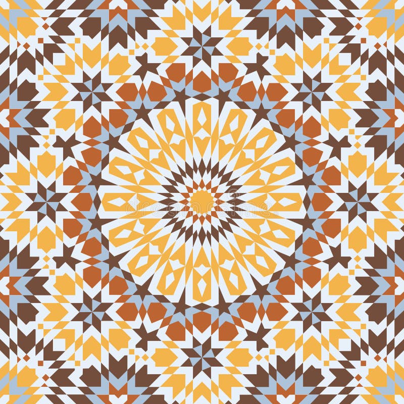 Islamic Star Gold Pattern stock vector. Illustration of moroccan - 47727162