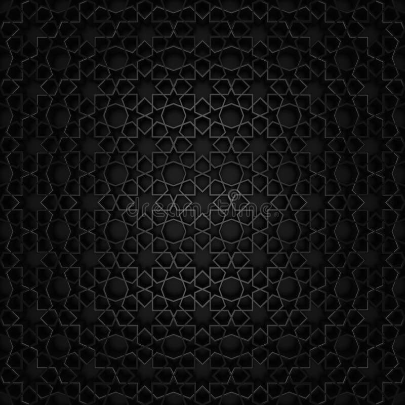 Islamic pattern | Black stock illustration. Illustration of arabic ...