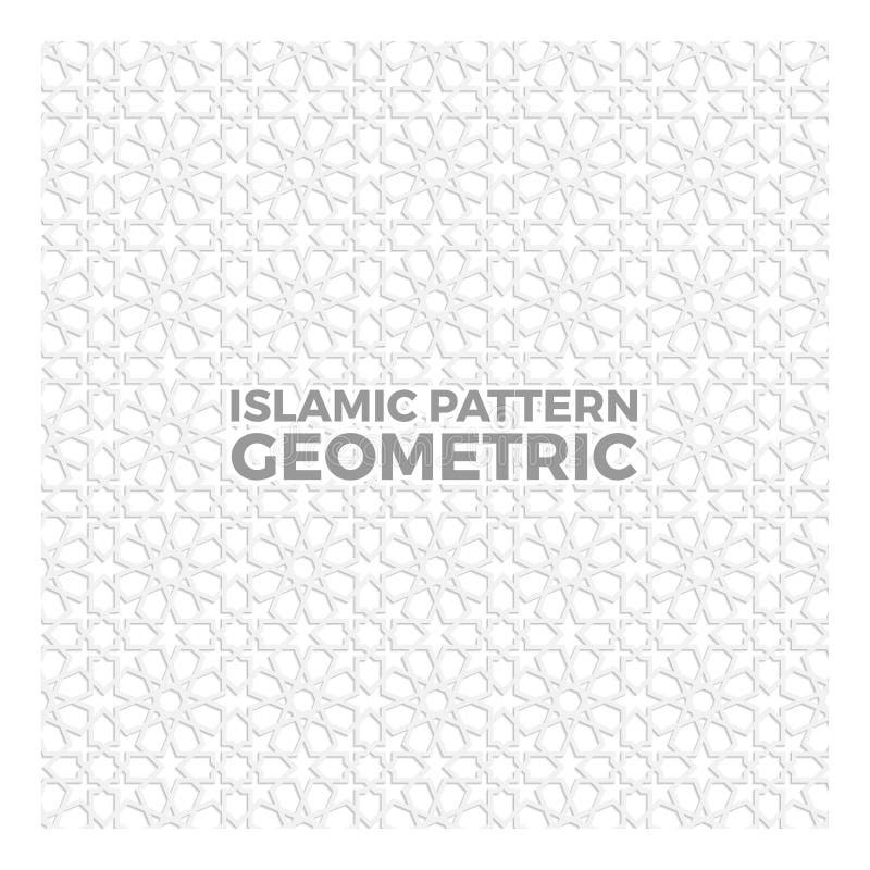 Islamic Pattern Octagonal Geometric Style Black Color in White ...