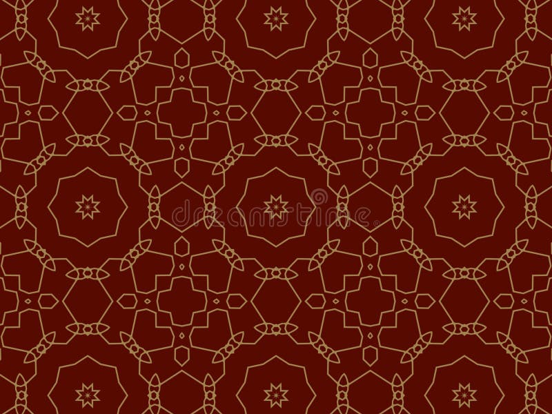 Islamic Pattern. Geometric Background Stock Illustration - Illustration ...