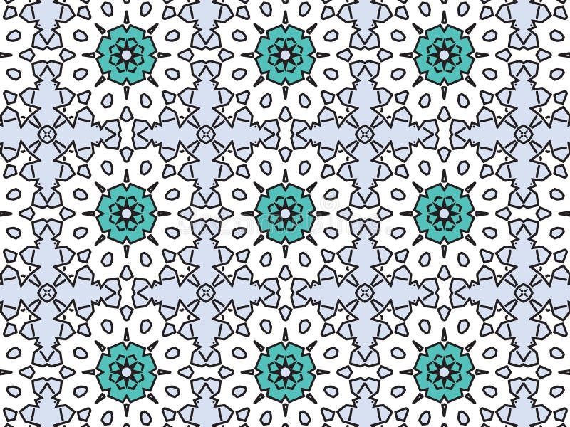Islamic Pattern Illustration Stock Illustration - Illustration of ...