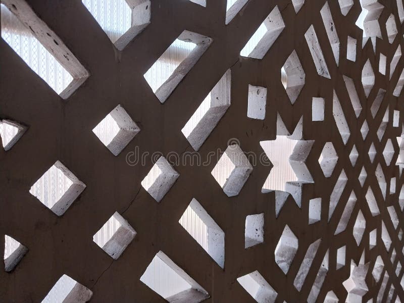 Islamic Pattern in the Mosque when Eid Mubarak Stock Photo - Image of ...
