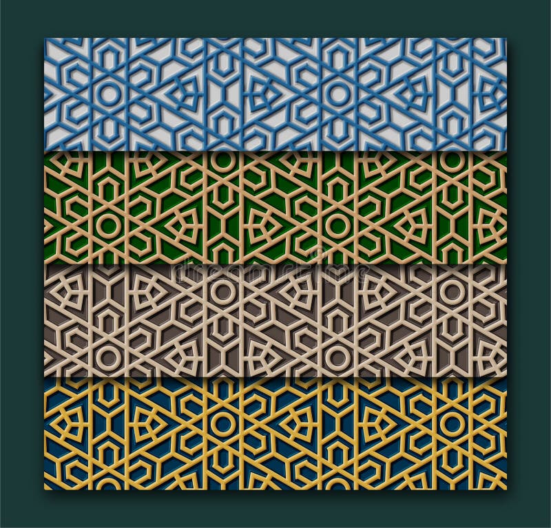 Islamic Pattern Premium Vectors Stock Vector - Illustration of card, symbol: 251760359