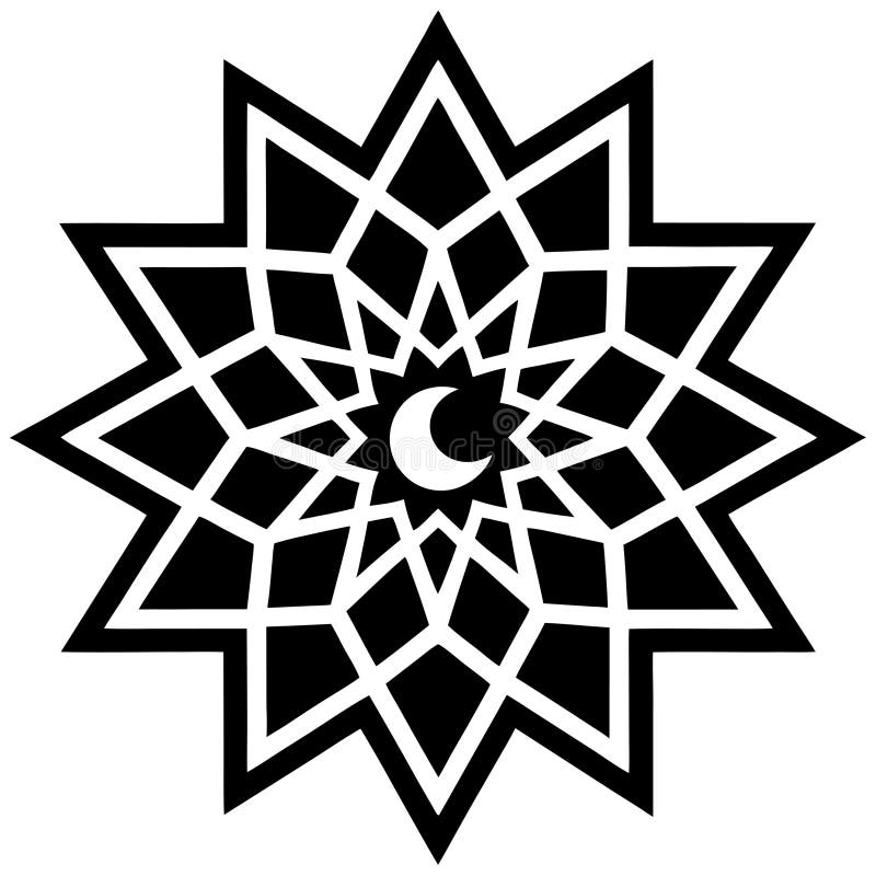 Islamic Pattern silhouette stock illustration. Illustration of ...