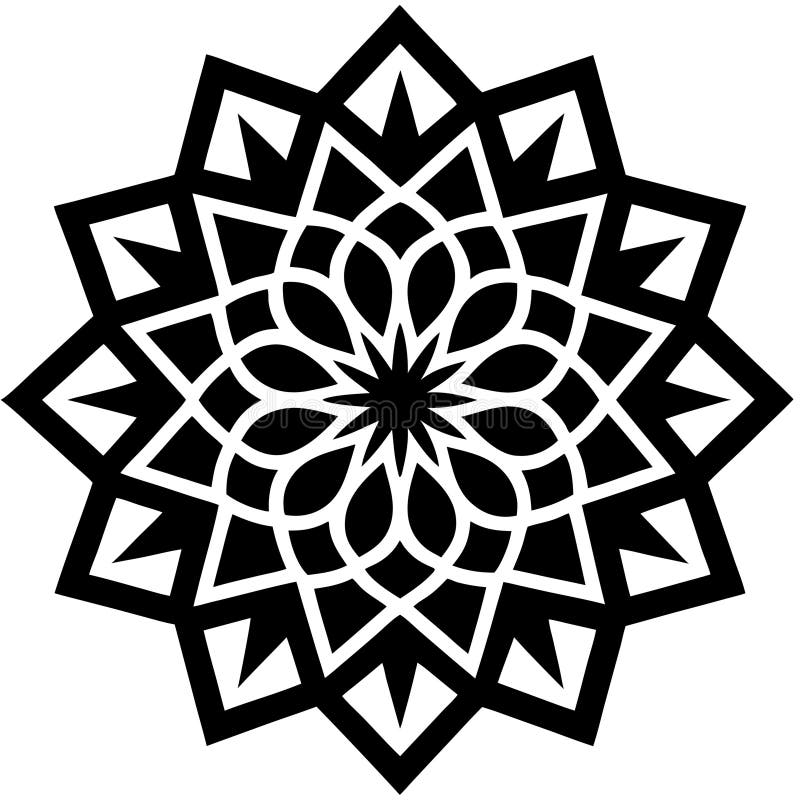 Islamic Pattern silhouette stock vector. Illustration of seamless ...