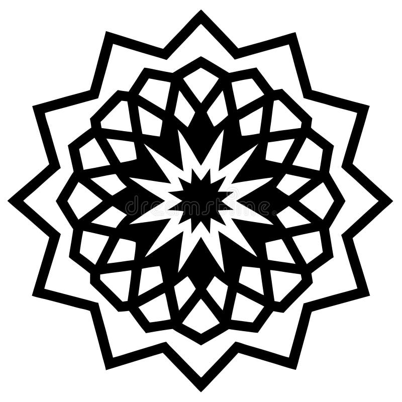 Islamic Pattern silhouette stock illustration. Illustration of ...