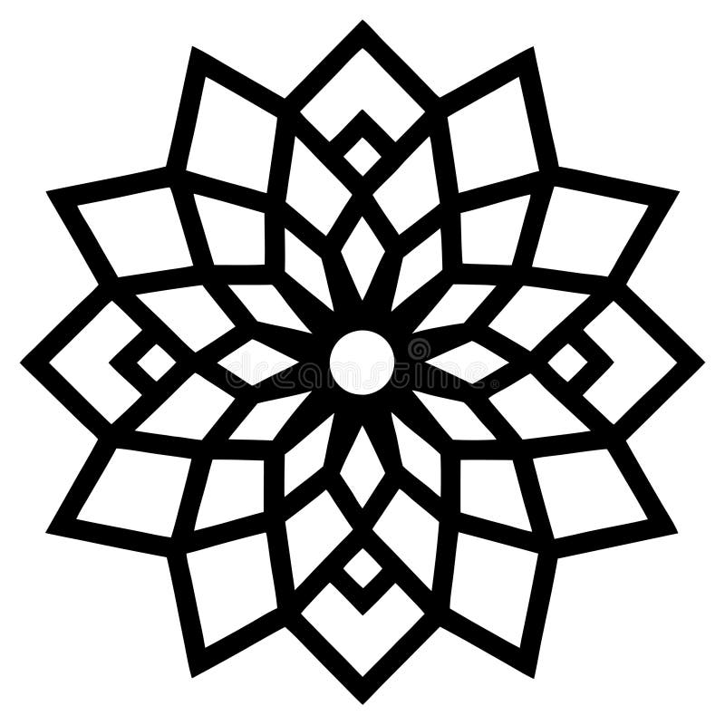 Editable Islamic Geometric Pattern Vector: Traditional Arabic, Persian ...