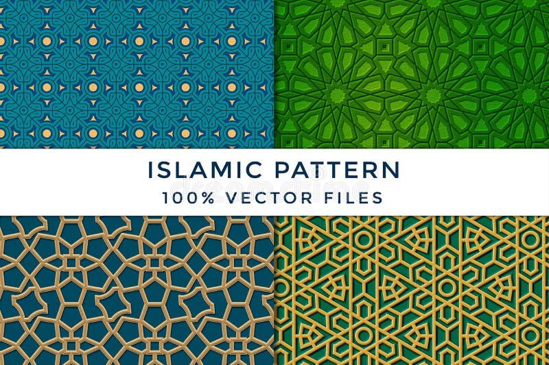 Islamic Pattern Vectors Illustration Stock Vector - Illustration of ...