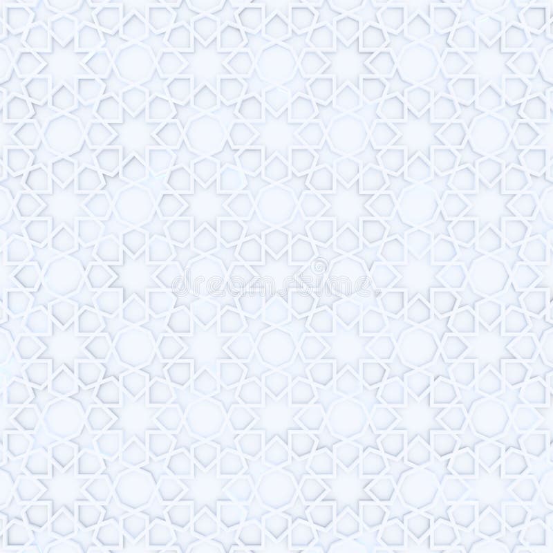 Islamic pattern | white stock illustration. Illustration of elegance ...
