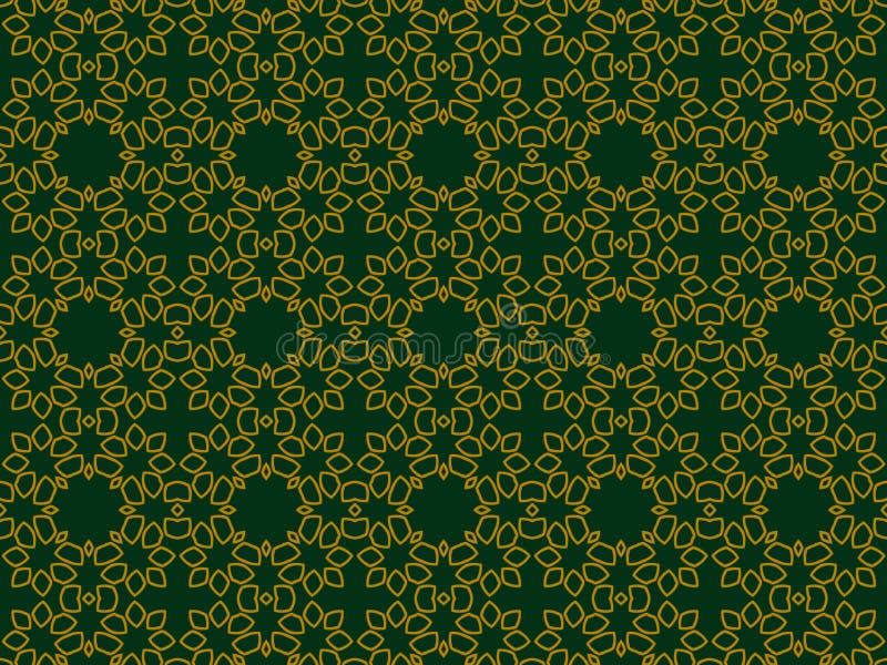 Islamic Art Pattern and Geometric Background Stock Illustration ...