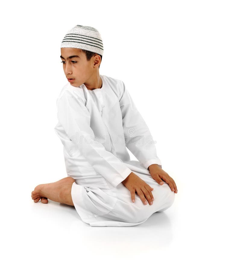 Muslim boy praying stock photo. Image of diverse, holding - 5271780
