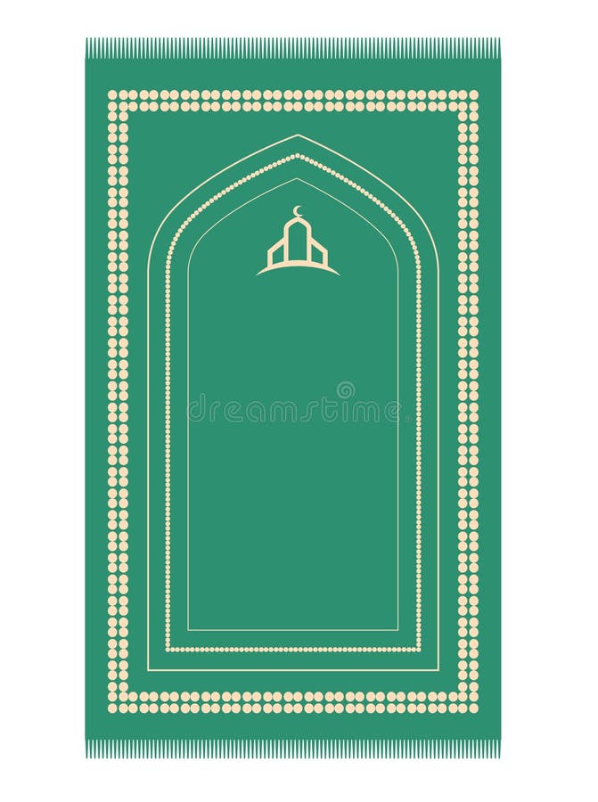 Islamic Prayer Rug with Decorative Elements. Islamic Textile. Easy ...