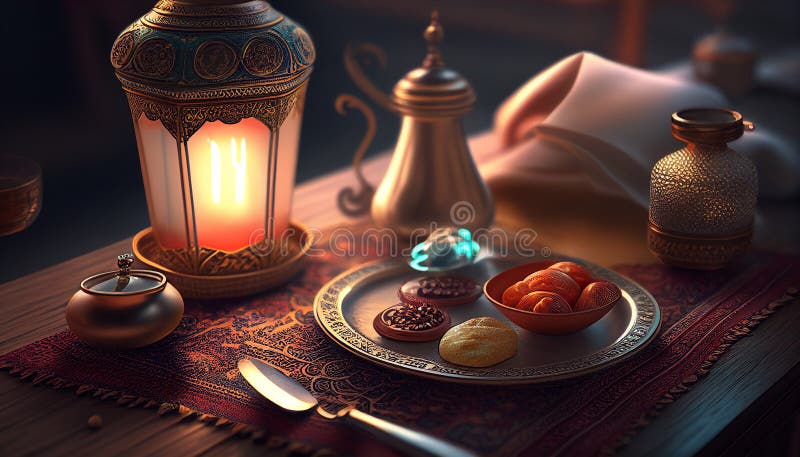 Islamic Ramadan Background Realistic Illustration Generated with AI ...