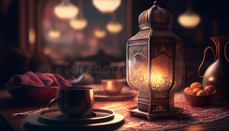 Islamic Ramadan Background Realistic Illustration Generated with AI ...