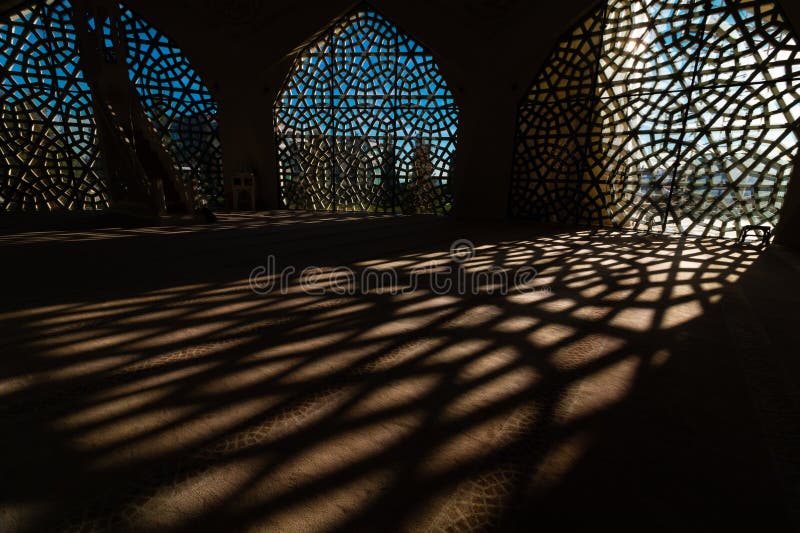 Islamic or Ramadan Concept. Mosque and Shadows of the Window Stock ...